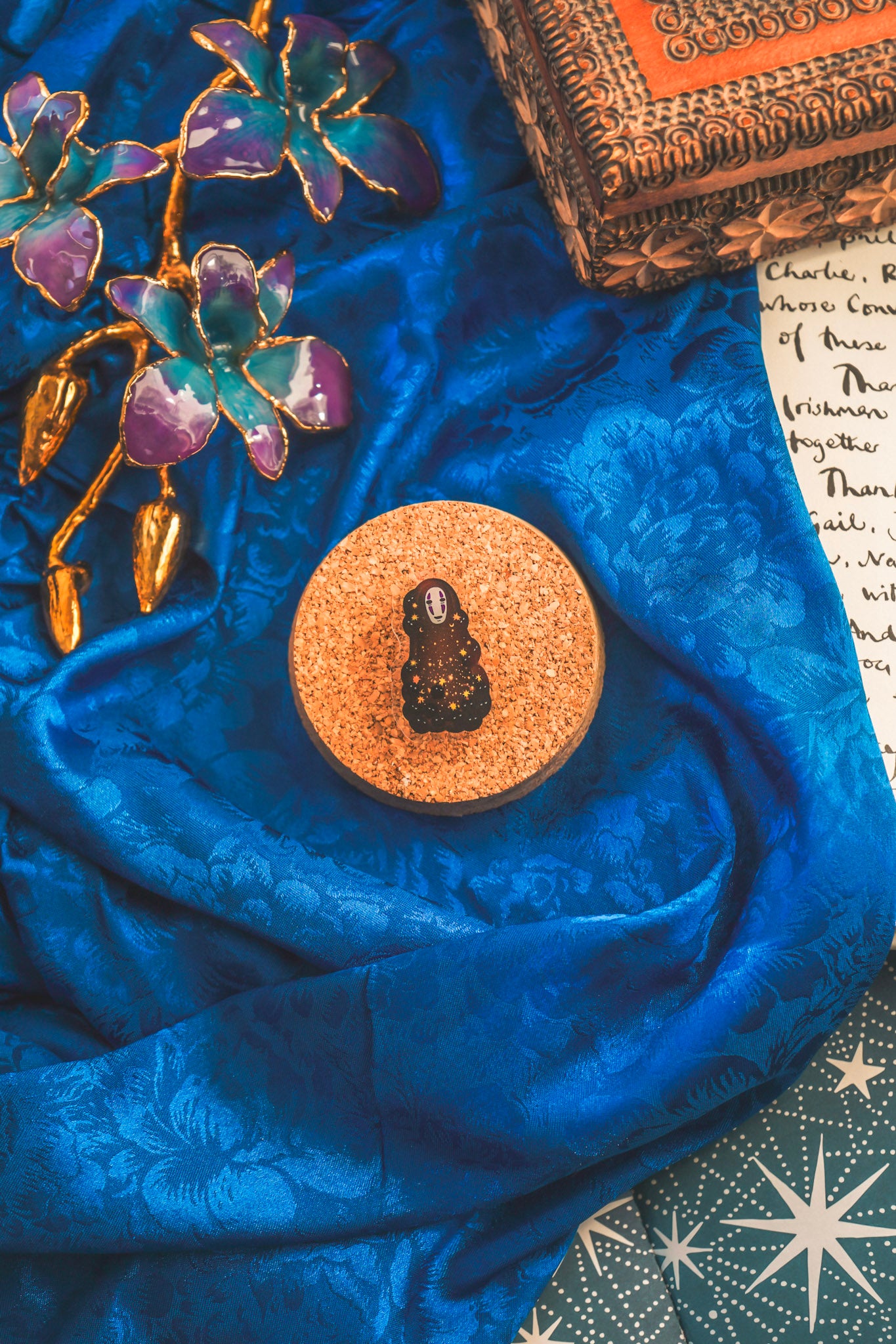 No Face Mini Acrylic Pin – bonesandgardens